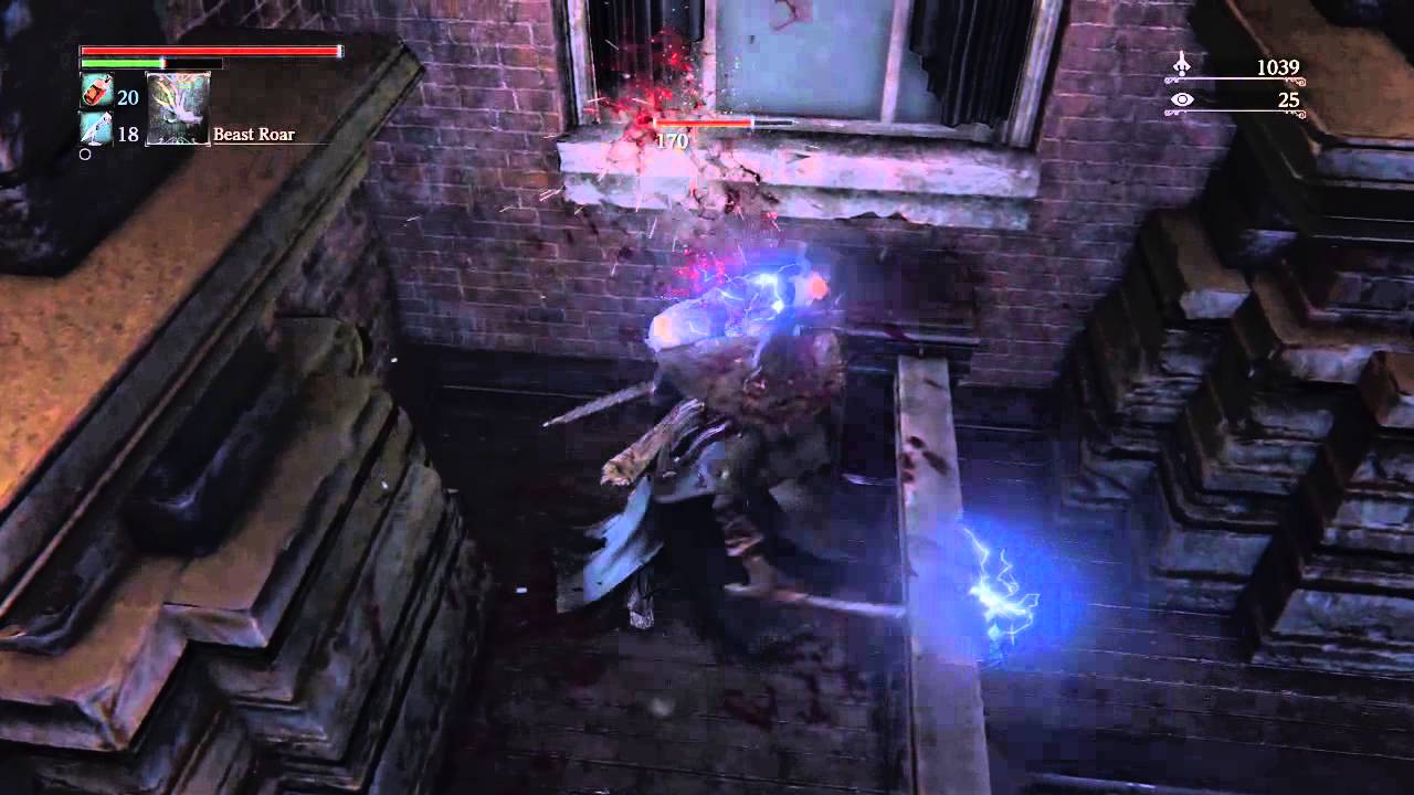 Bloodborne. How to cheese Byrgenwerth Hunter. - YouTube
