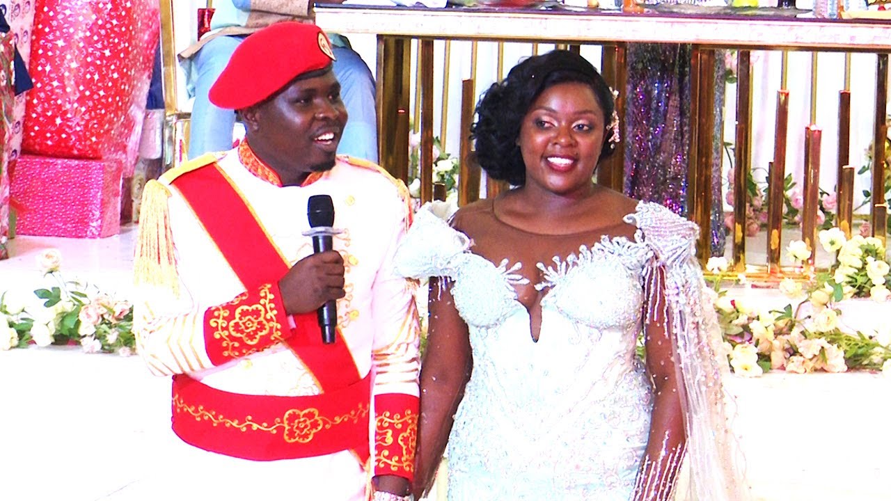 Hon. Zaake cries during his speech with Wife Bridget at Wedding - YouTube