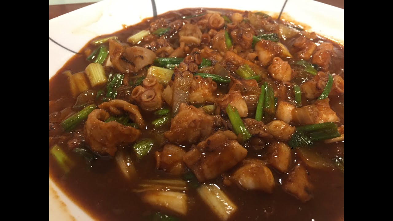Spicy Stir Fry Octopus (Korean Style) - YouTube
