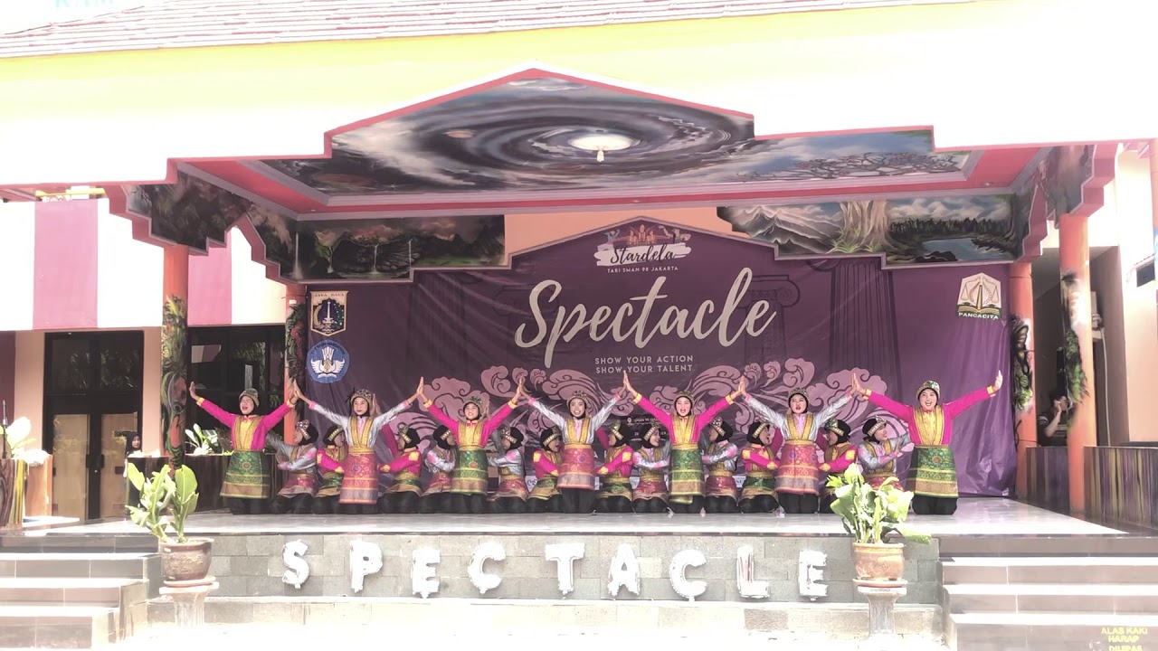 Saman SMAN 100 Jkt (TRANSES) at Spectacle SMAN 98 Jkt - YouTube