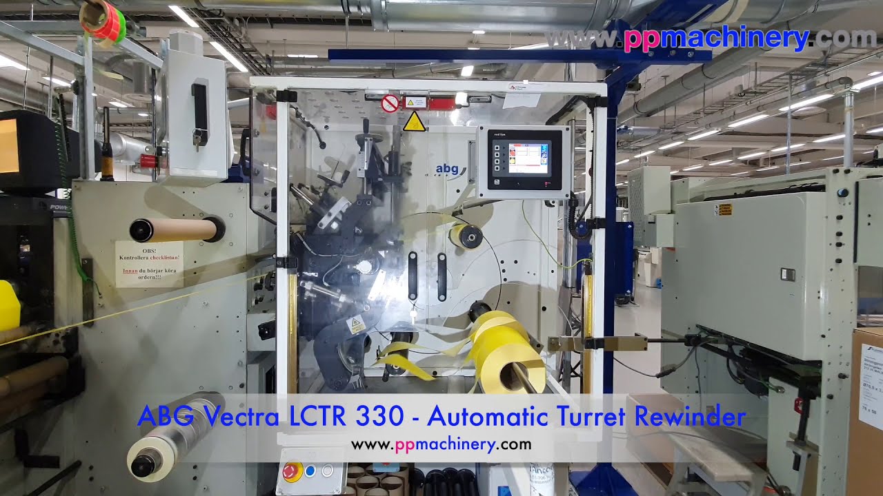 A B Graphic International Vectra LCTR 330 Automatic Turret Rewinder ...