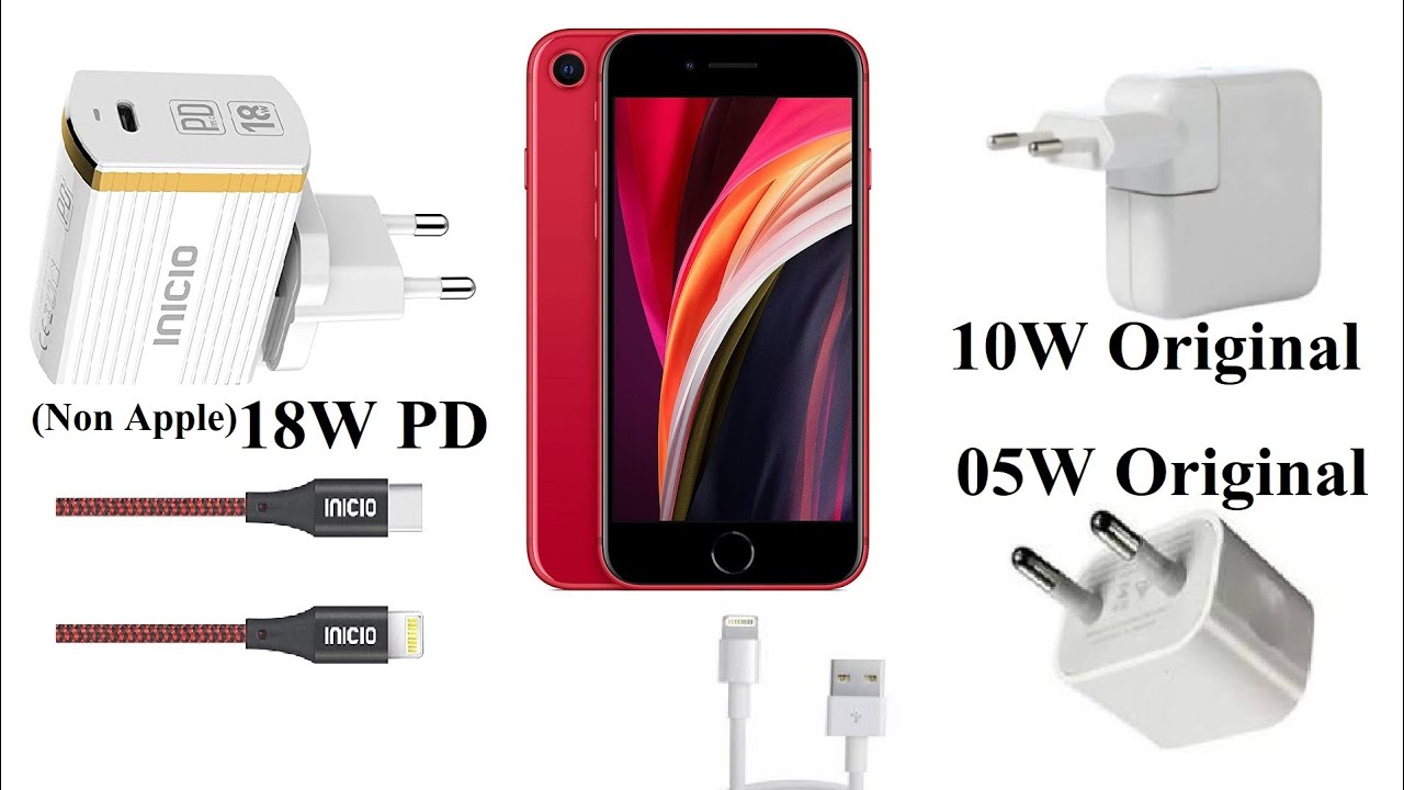 iPhone SE 2020 charging speed Test || 5W vs 10W vs 18W charging speeds ...