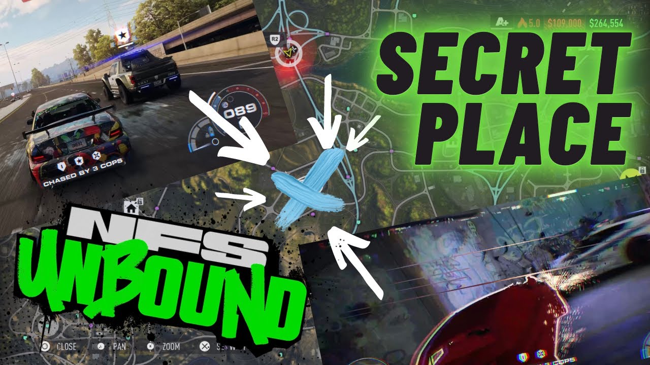 NFS Unbound - “Secret place” to Escape all Heat Levels Police Chase ...