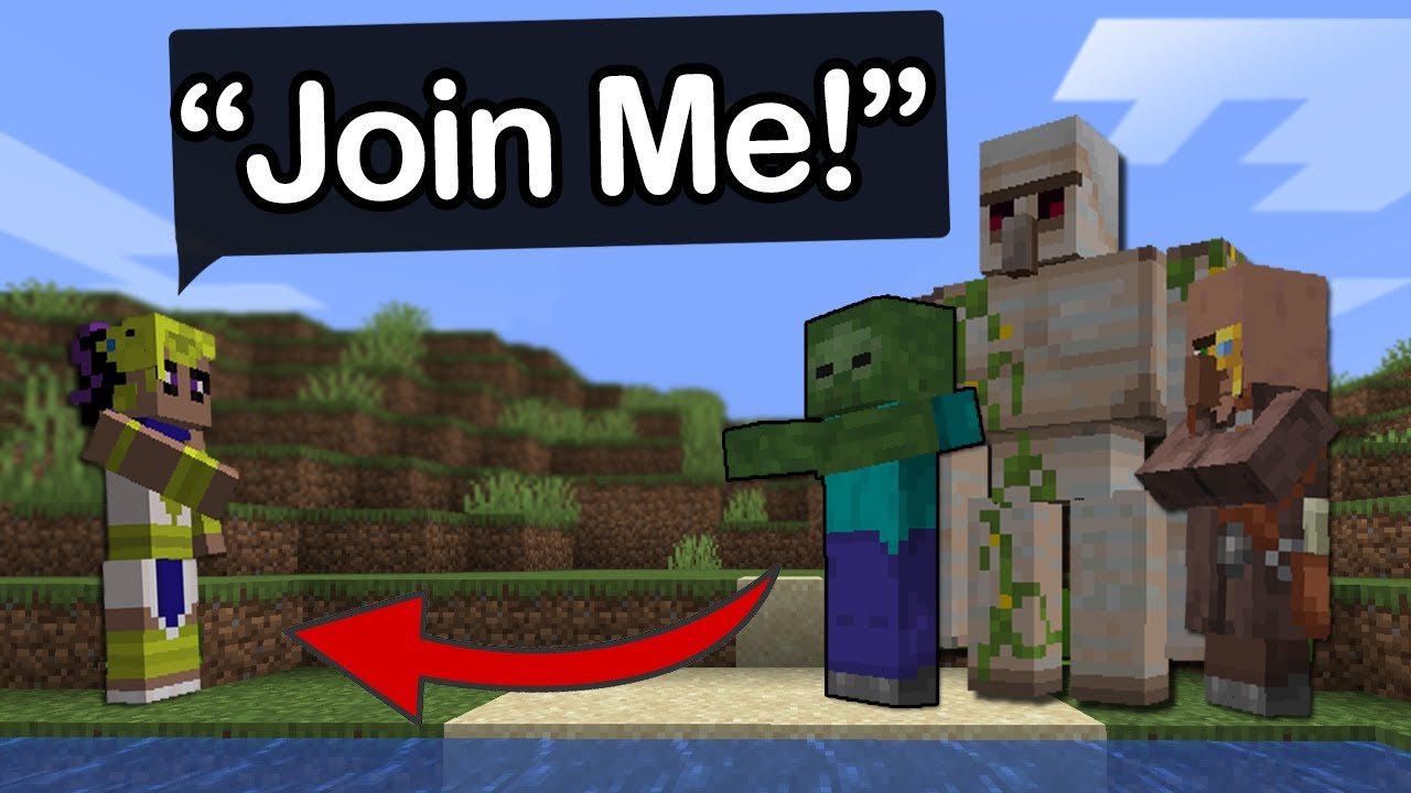 Minecraft But, I Can Talk to Mobs - YouTube