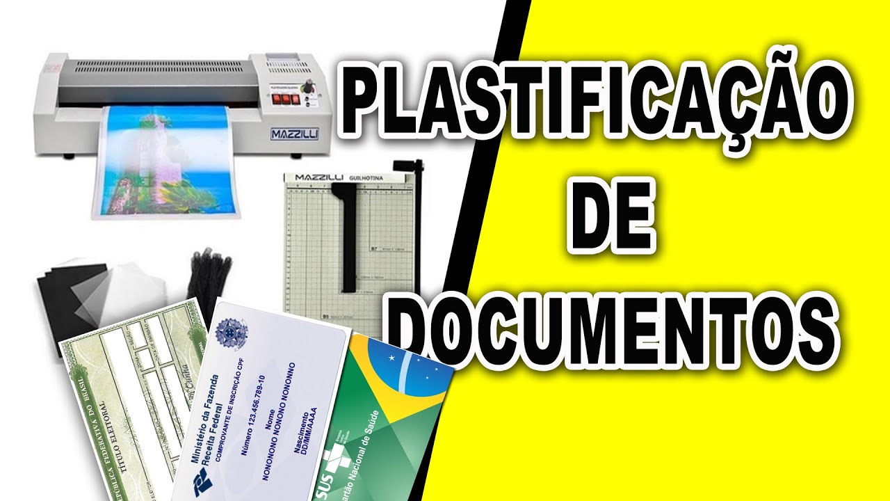 Como Fazer PlastifIcação De Documentos, quais materiais e equipamentos ...