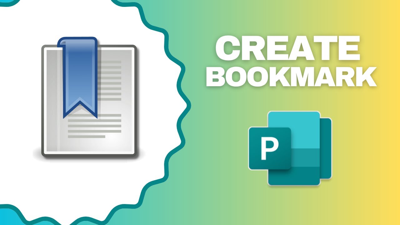 How to Create Bookmark in MS Publisher - YouTube