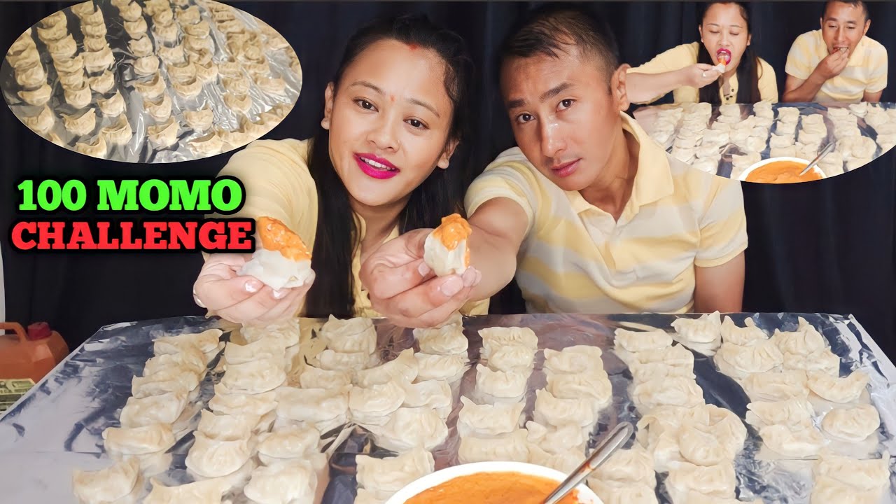 100 MOMO EATING CHALLENGE🥟//100 DUMPLINGS EATING CHALLENGE//EATING CHALLENGE/MOMO EATING VIDEO# ...