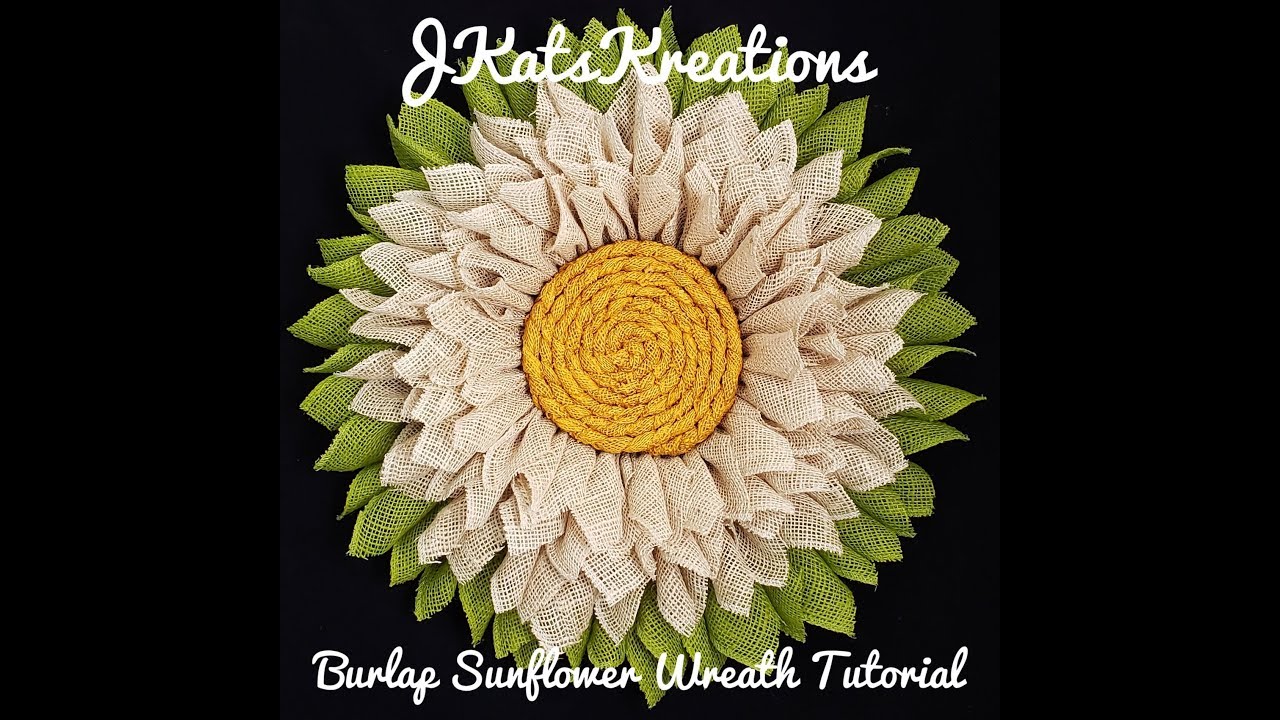 Burlap Sunflower Tutorial