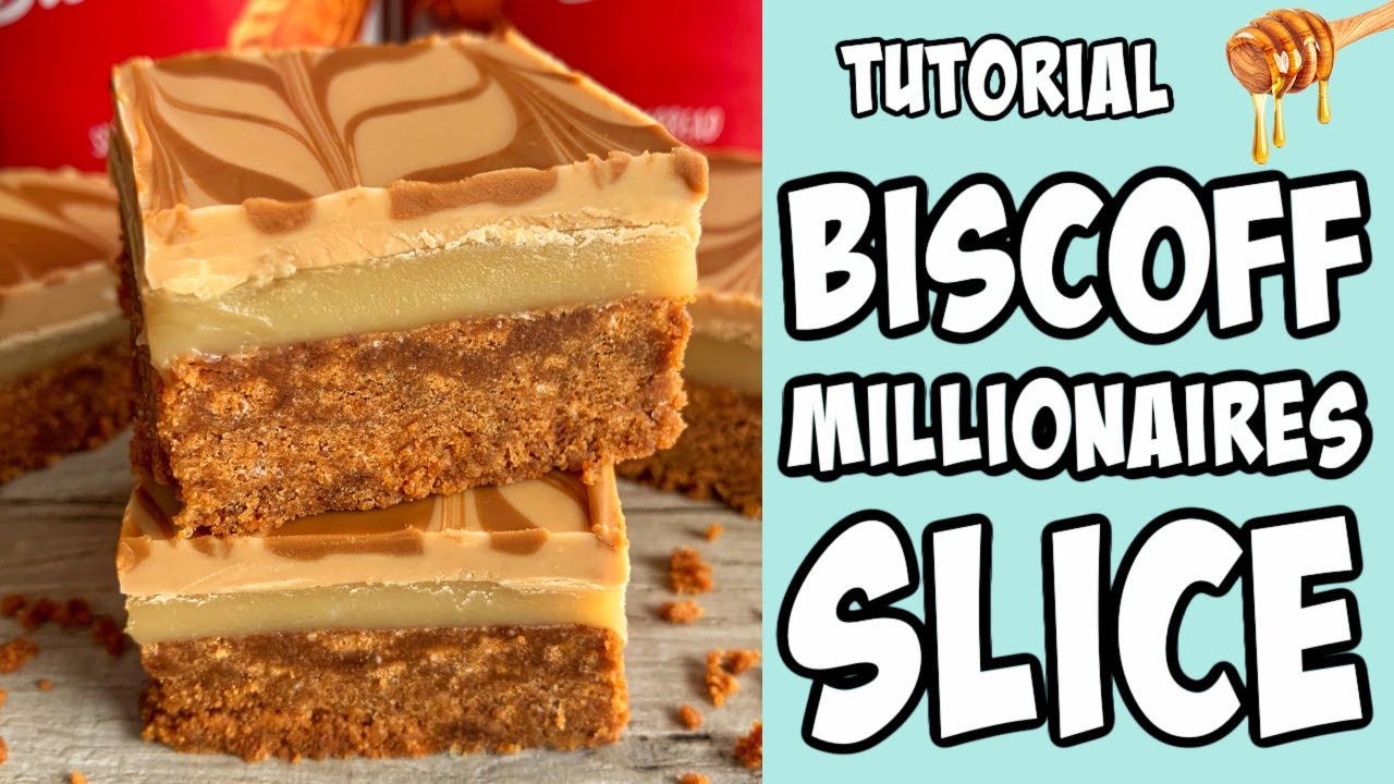 How to make a Biscoff Millionaire Slice! tutorial #Shorts - YouTube