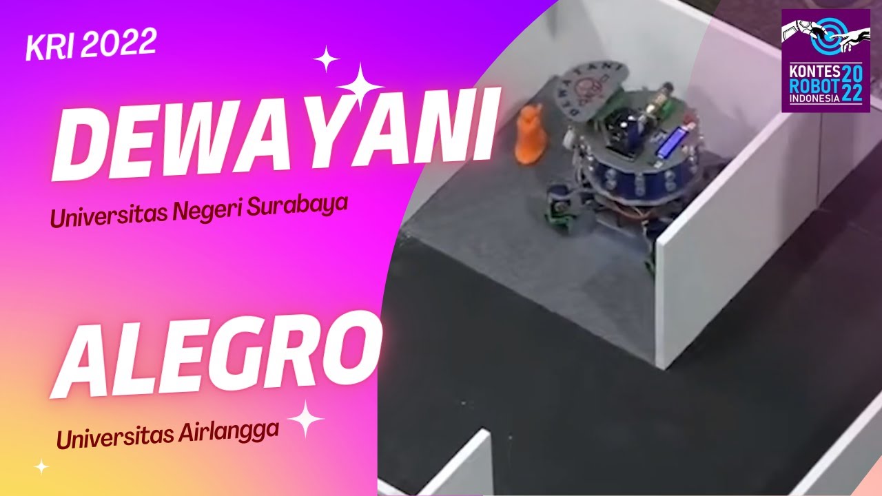 DEWAYANI (UNESA) vs ALEGRO (UNAIR) - KRSRI 2022 Nasional ITS - YouTube