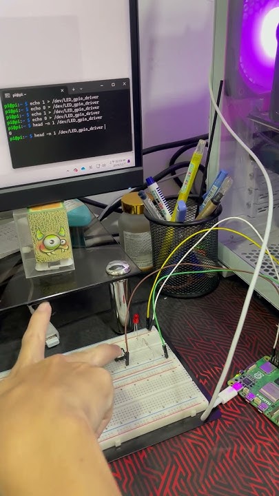 GPIO driver (按鈕開關） - YouTube