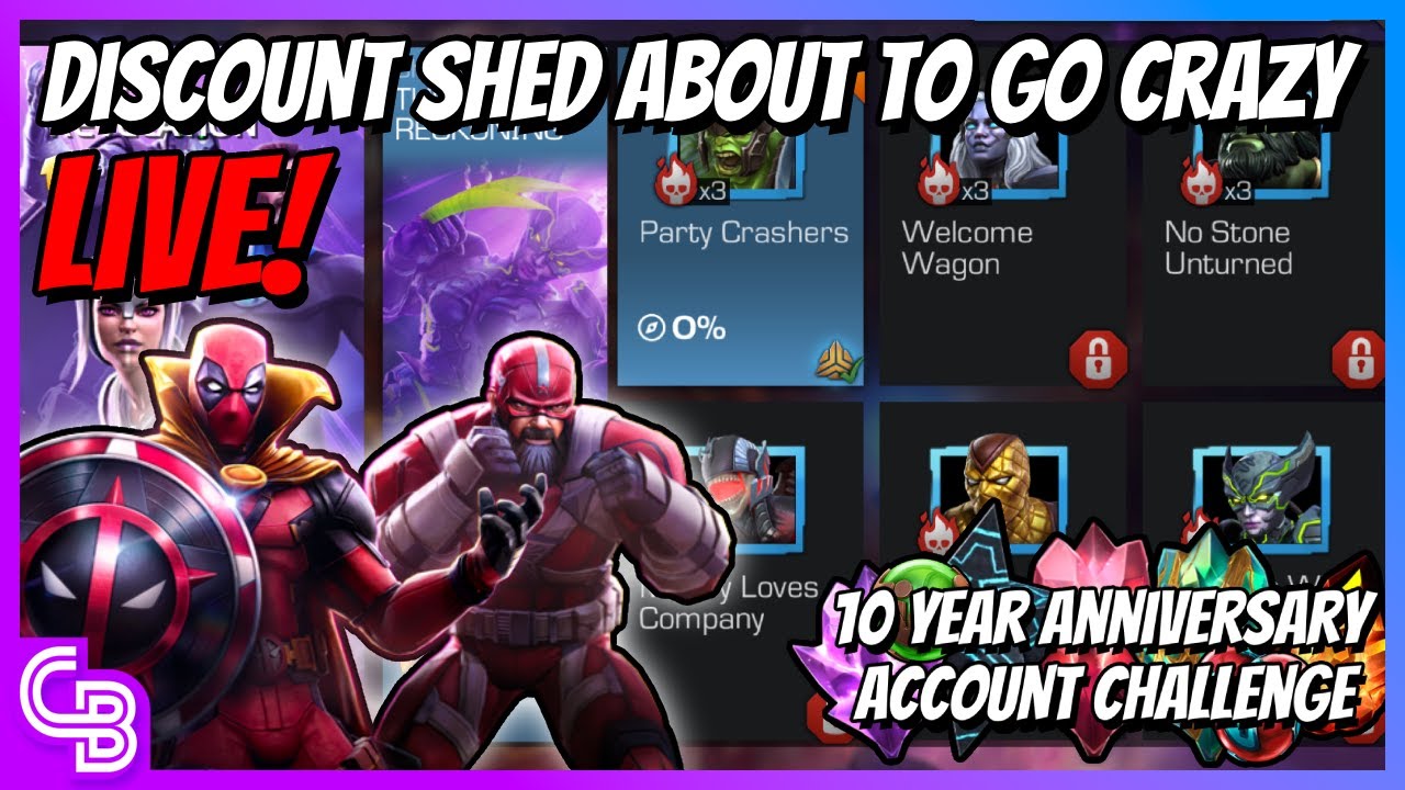 LIVE | Starting 9.1 + Pool Shields Event | 10 Year Challenge | MCOC ...
