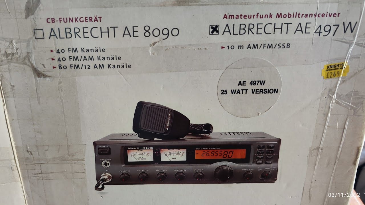 Albrecht ae497w multi mode base station transceiver - YouTube