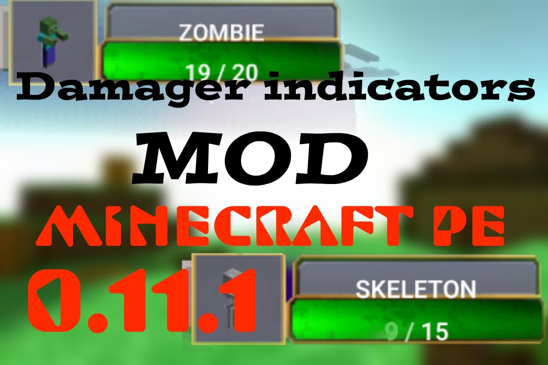 [MOD]Damager Indicators!!!Minecraft PE 0.11.1 - YouTube