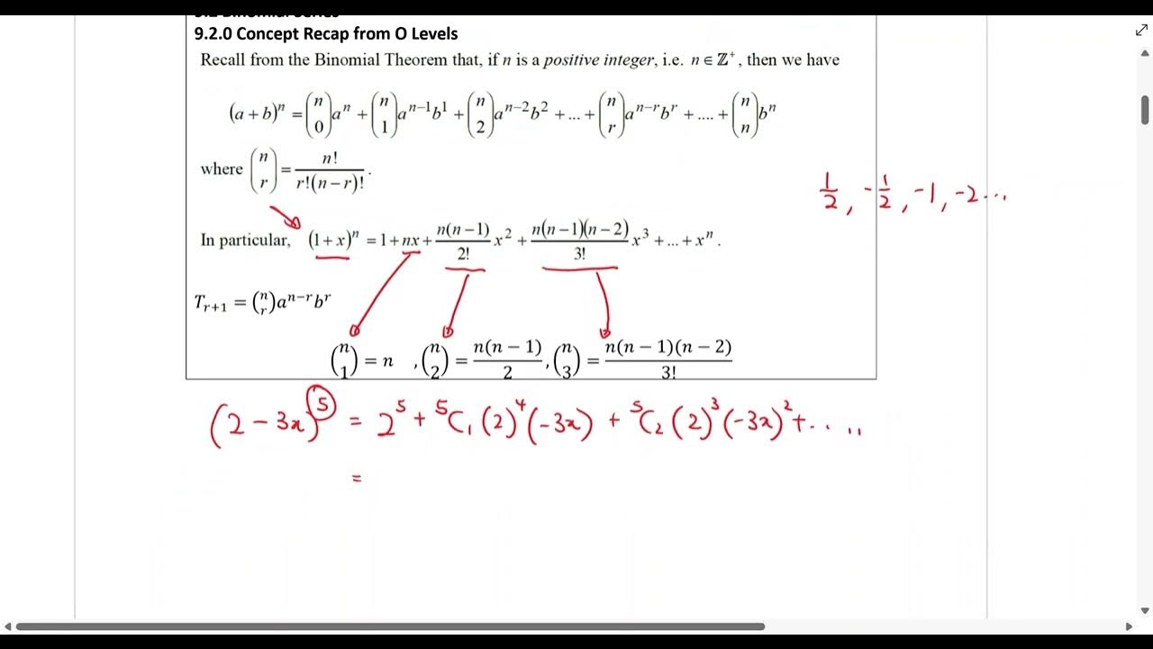 h2-math-binomial-series-basic-expansion-of-binomial-series-youtube
