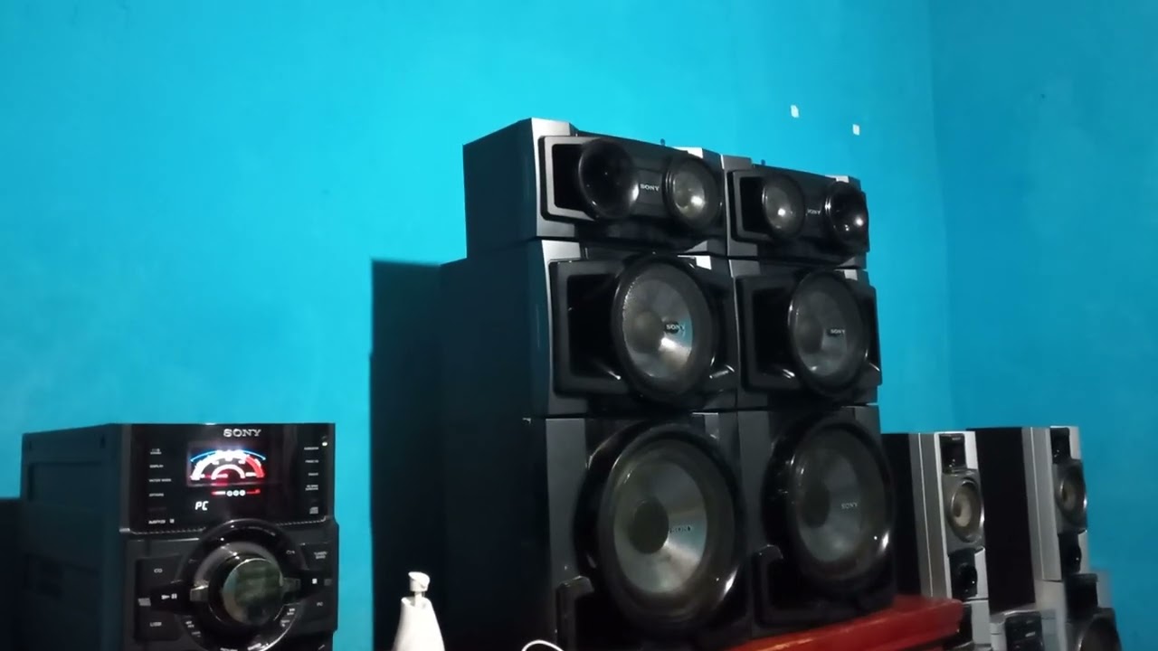prueba intensa Sony GTR88 con bocinas GTX888, los subwoofers no ...