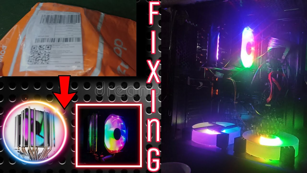 Snowman M-X6 || Review || Fixing 6 Heatpipes Dual Tower LED CPU Cooler ...