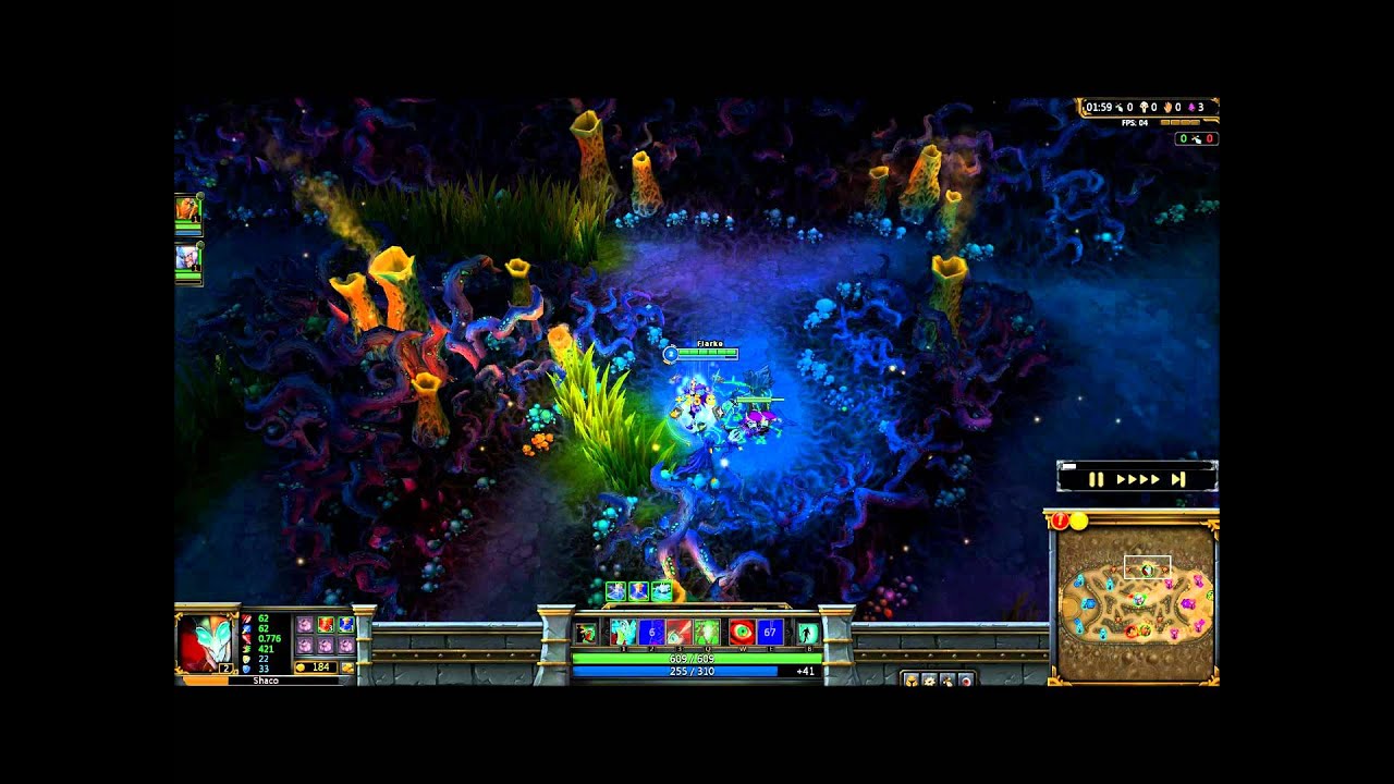 LOL, Shaco solo drake in twisted treeline lvl 1 - YouTube