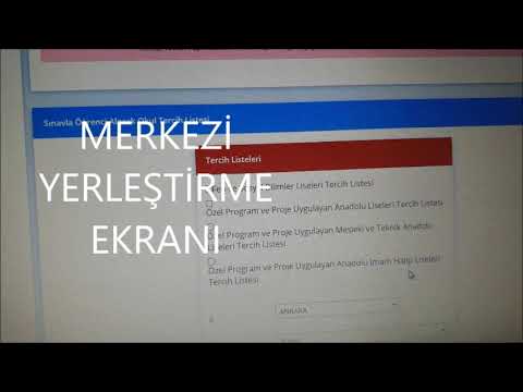 LGS  2020 TERCİH SİSTEMİ TANITIMI (e-okul)