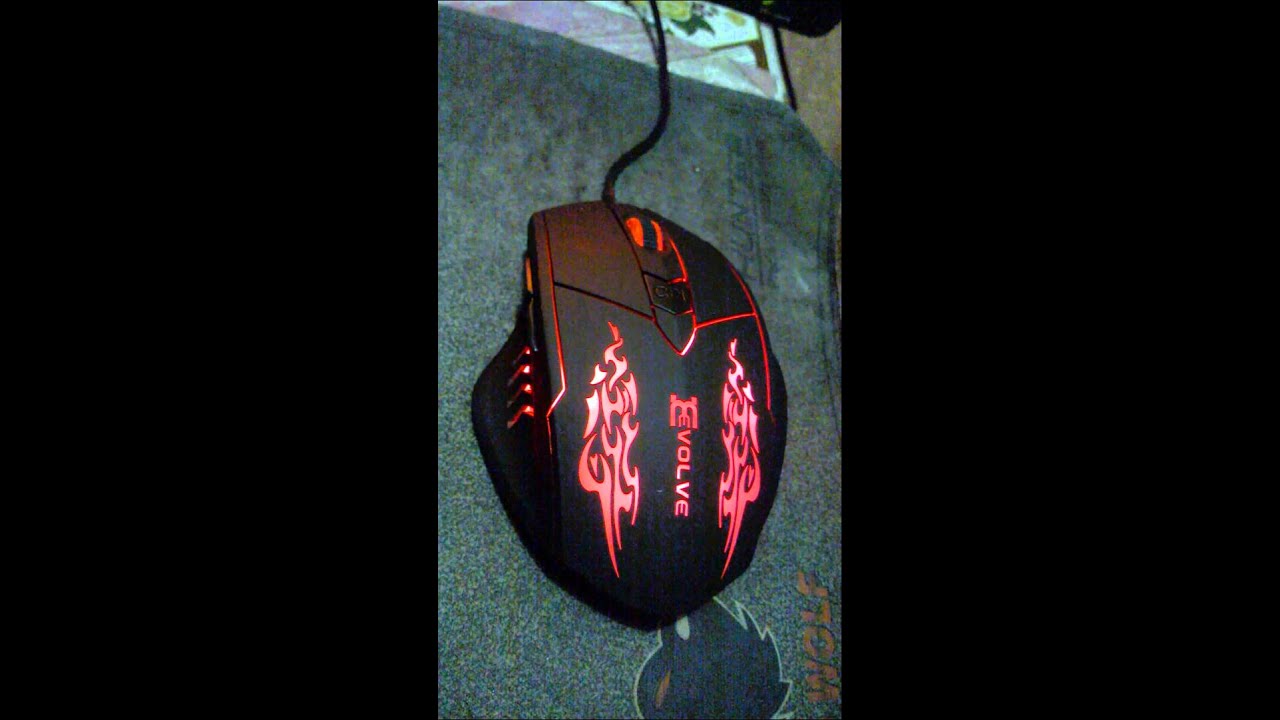 Gaming Mouse Evolve T-Rex - YouTube