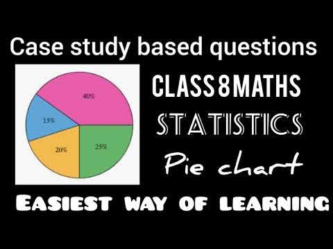 Case study based questions | Class 8 maths | Statistics | Pie chart | How to solve maths case ...