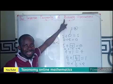 The Inverse Property of a Binary Operations - YouTube