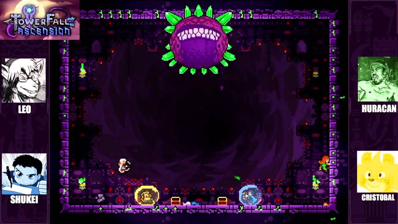 Towerfall Dark World 4 co-op CATACLYSM BOSS (Hardcore) - YouTube