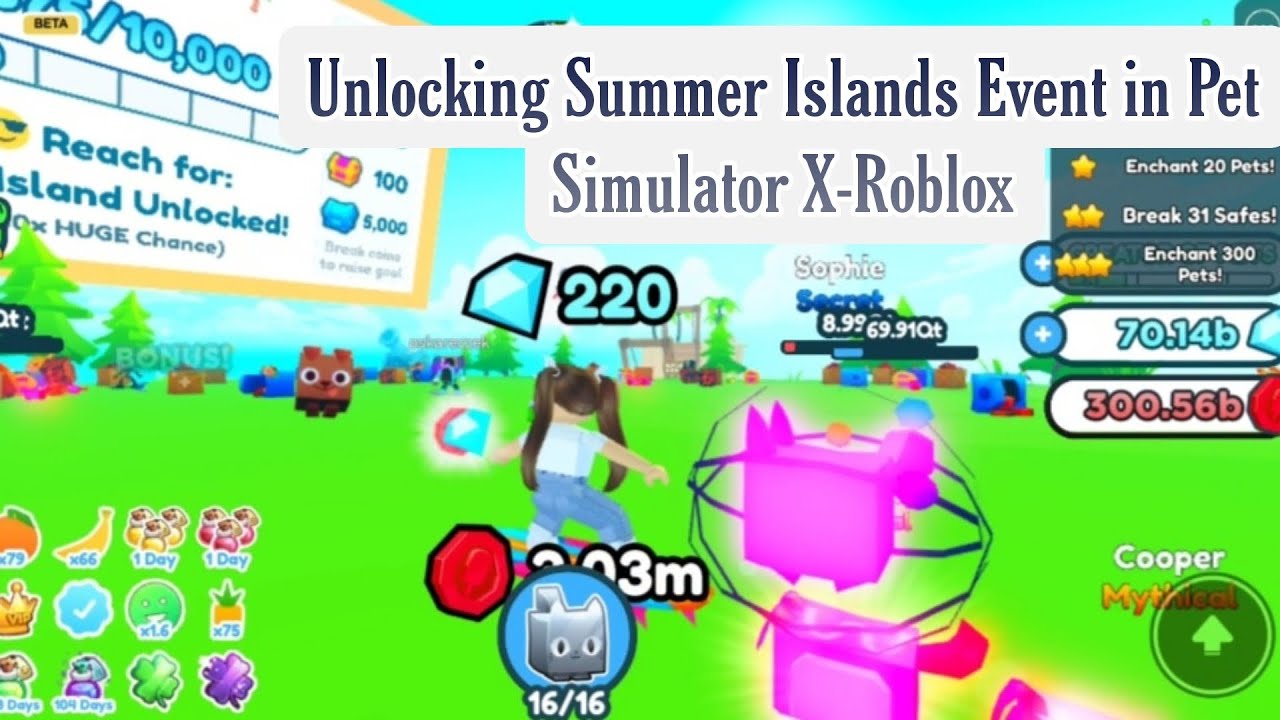 Unlocking Summer Islands Event in Pet Simulator X-Roblox - YouTube