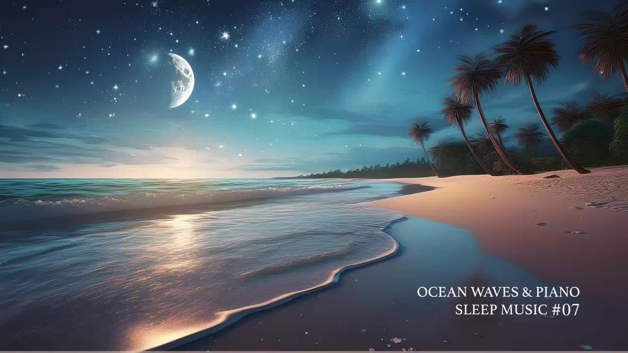 🌴 Sleep Music LIVE – Ocean Waves & Piano - YouTube