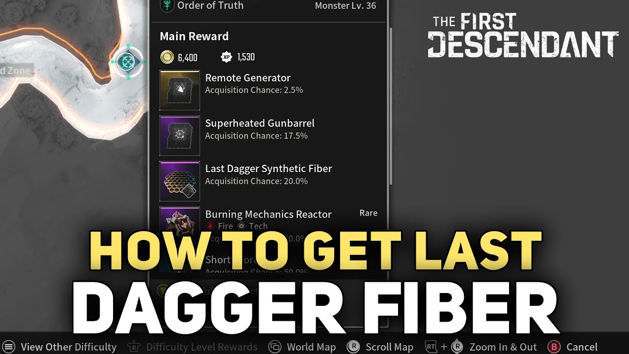 How To Get Last Dagger Synthetic Fibre - The First Descendant - YouTube