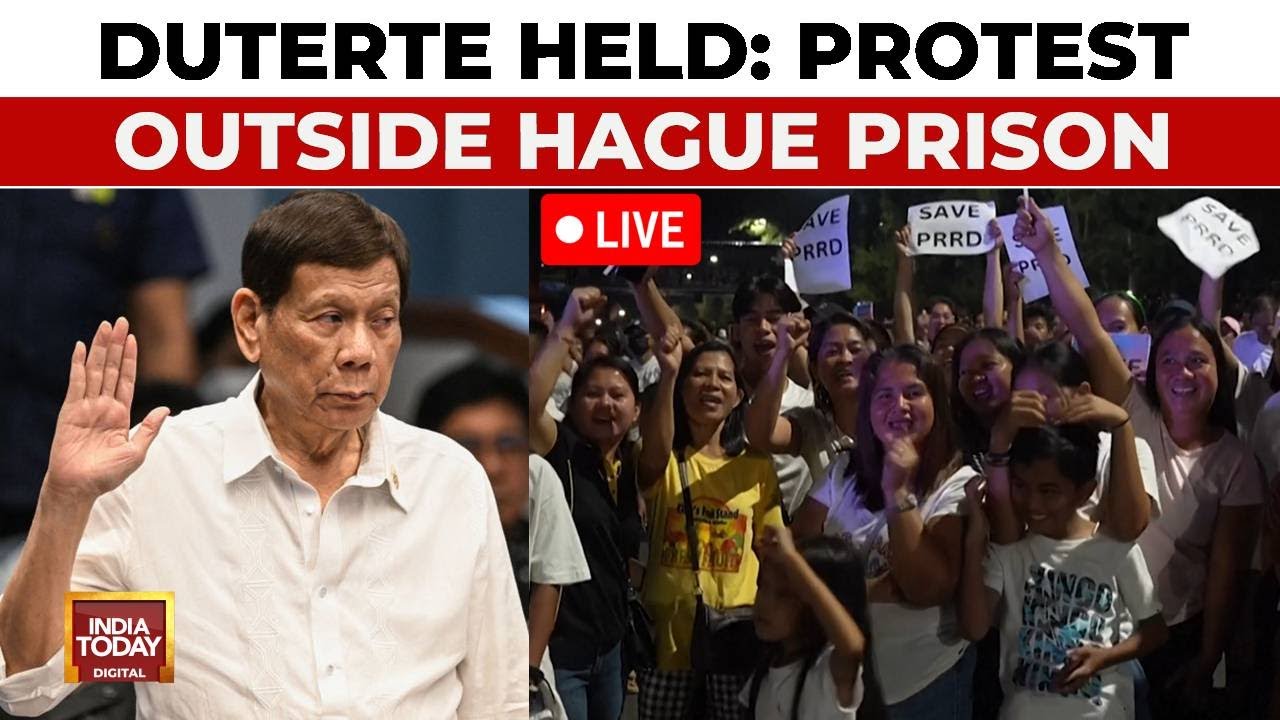 LIVE: Former Philippine President Rodrigo Duterte Arrested, Protest ...