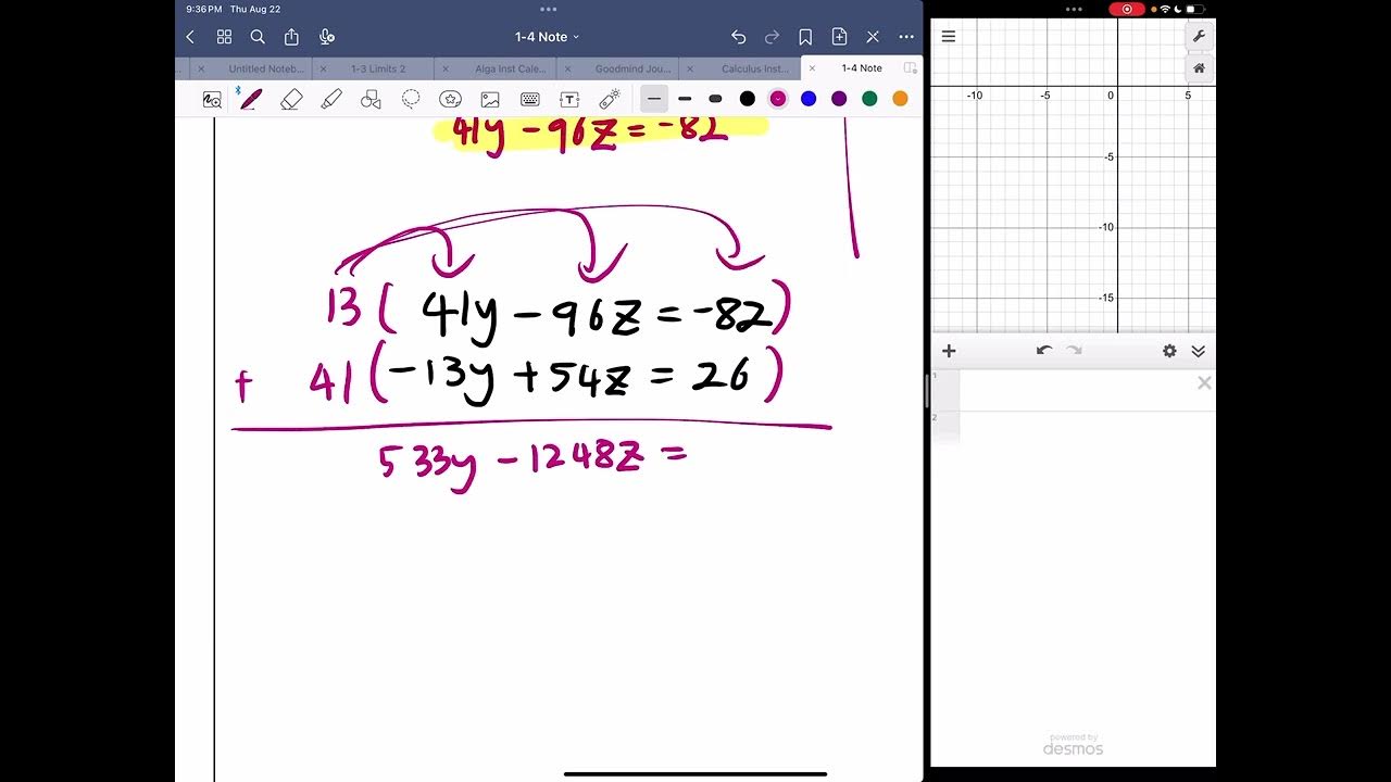 System with 3 variables part 2 - YouTube