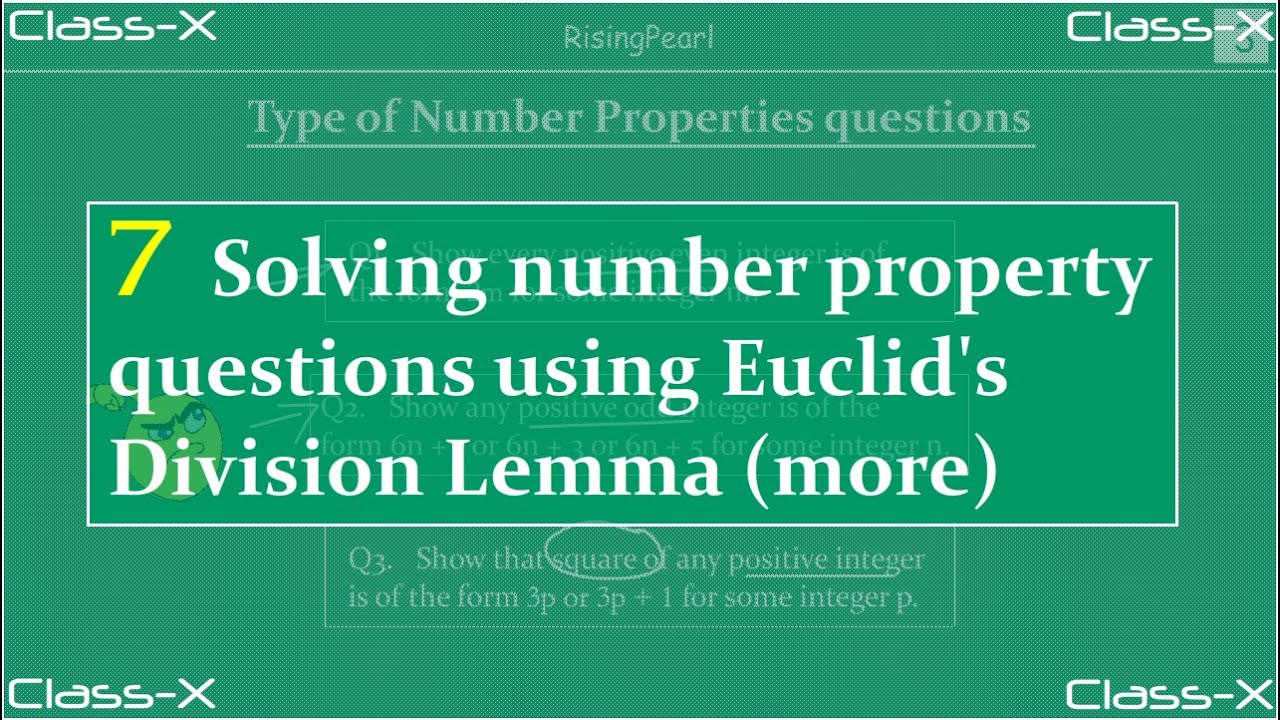 Real numbers - Solving more difficult types of number properties ...