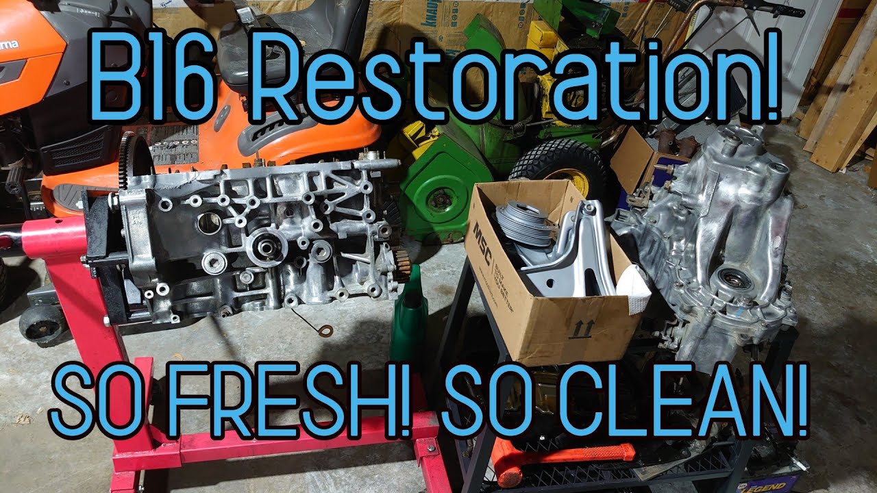 Cleaning my B16 Block, Trans, and Brackets! - YouTube