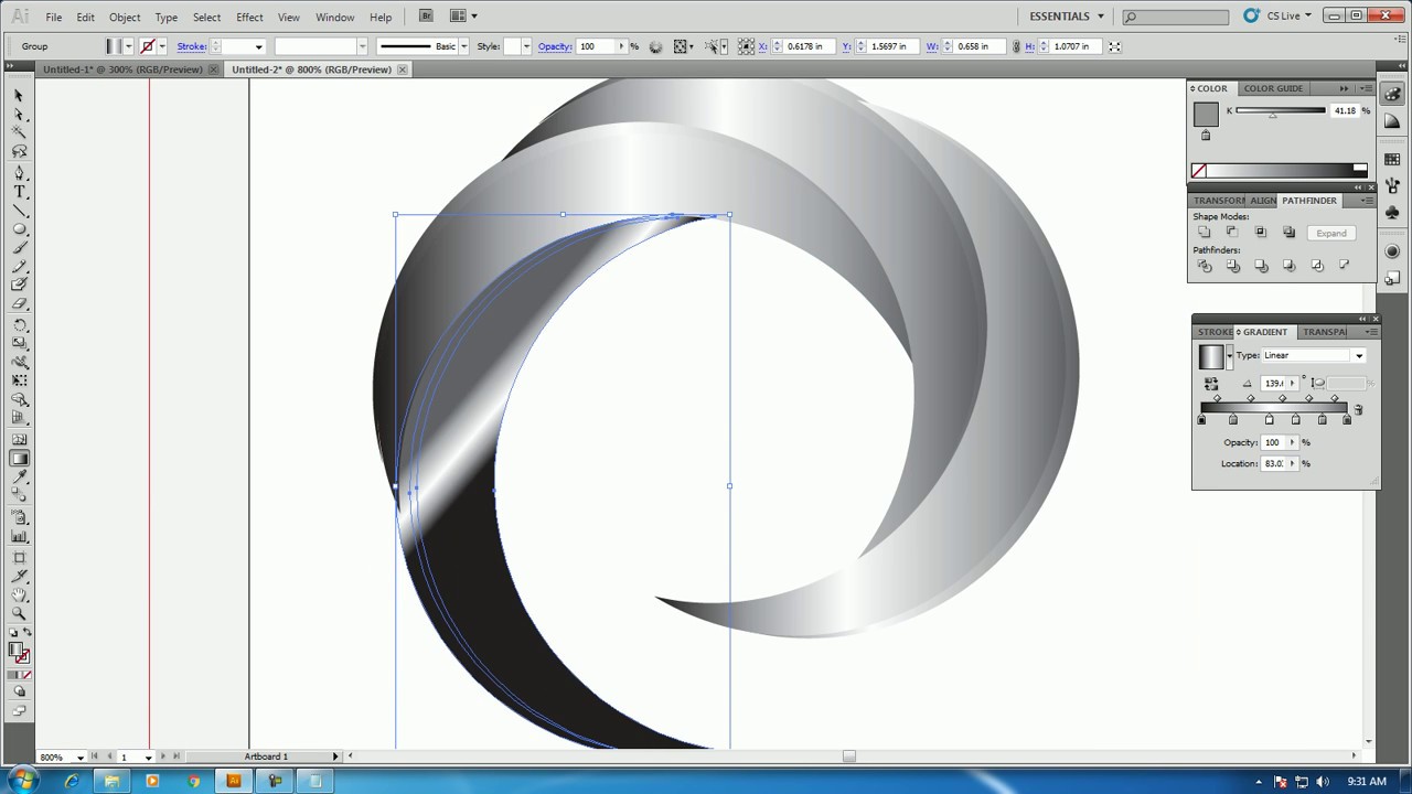 3d Logo tutorial Illustrator. - YouTube