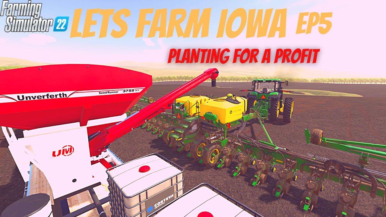 planting 77 acres of soybeans - UMRV - EP5 - lets farm Iowa - YouTube