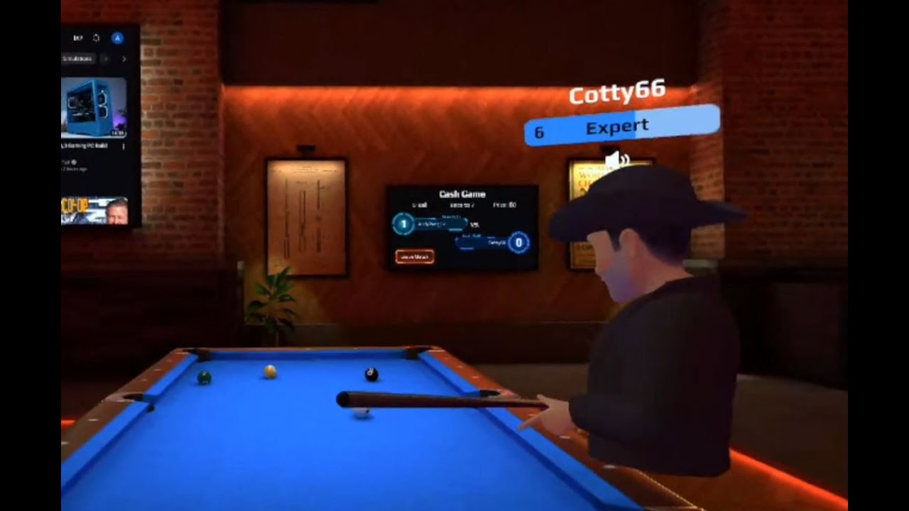 Oculus Quest 2 Black Hole Pool 9 ball Final vs Cotty66 - YouTube