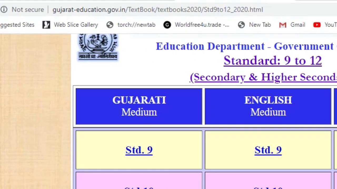 GCERT Free All Standard Book Download Online in Pdf - YouTube