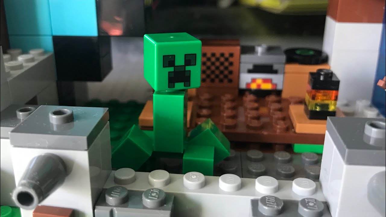 Creeper attack… Lego Minecraft stop motion. (No sound) - YouTube