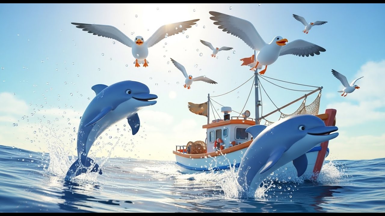 Boat on the Blue Lagoon | Fun Kids Rhyme & Learning Animation 2025 ...