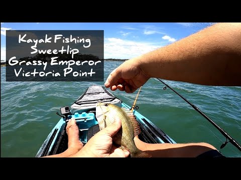 Kayak Fishing Grassy Emperor Sweetlip Victoria Point - YouTube