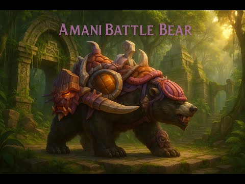 Amani Battle Bear Mount | World of Warcraft: Cataclysm - YouTube