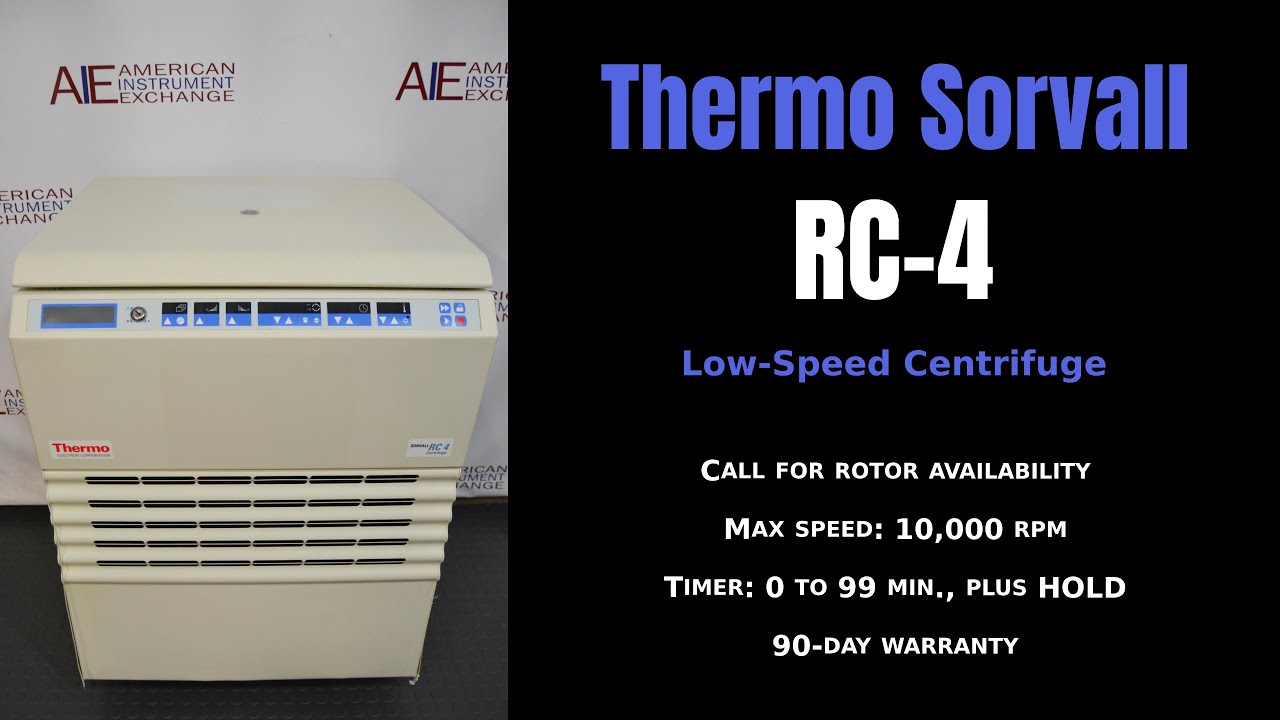 Thermo Scientific Sorvall RC-4 Low-Speed Floor Model Centrifuge (Item ...