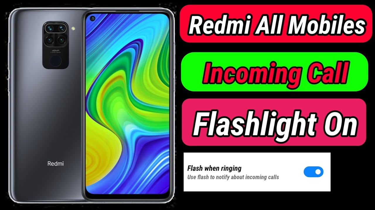 redmi note 9 pro max call flash light,, How to Enable Flash Light ...