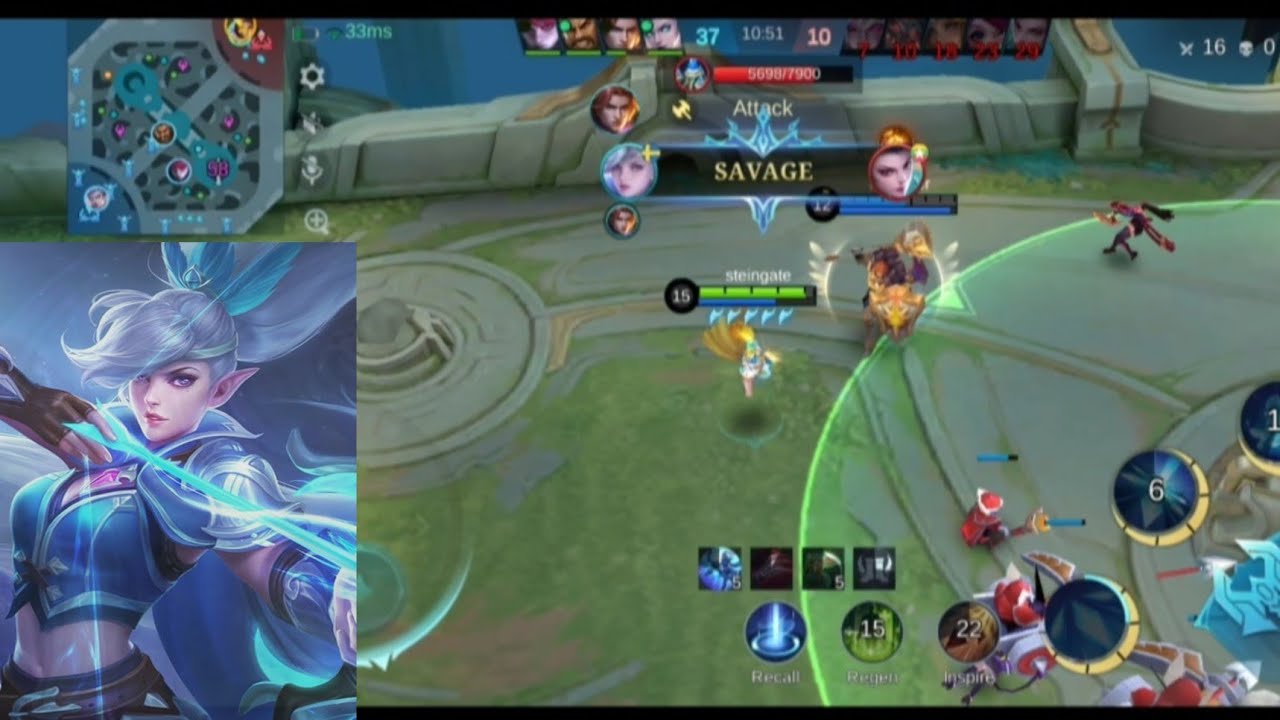 Open Rising MLBB Challenge using Miya(SAVAGE GAMEPLAY) Fast End/16/0/6 ...