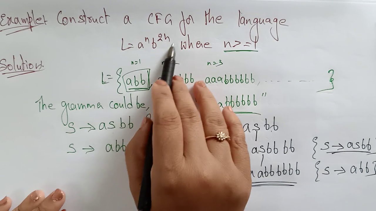 Context Free Grammar in automata | CFG | Example-3 | TOC | Lec-51 ...