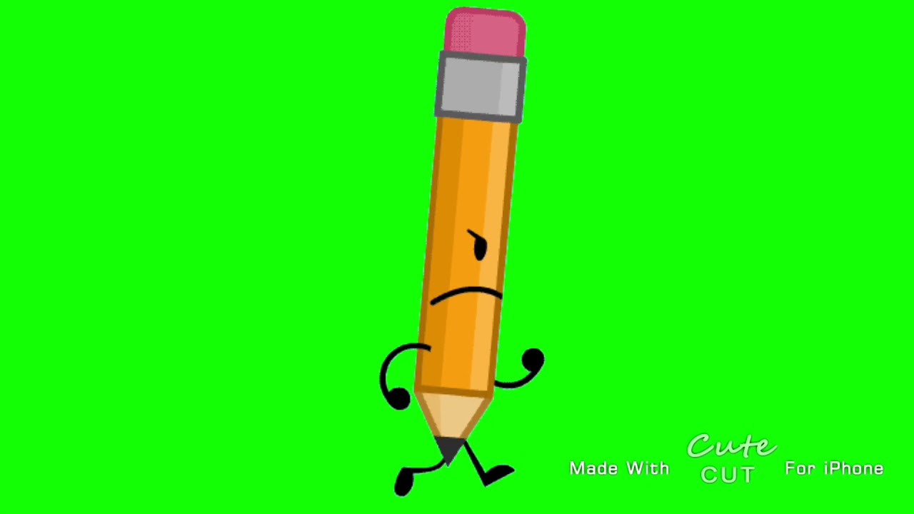 Running pencil green screen - YouTube