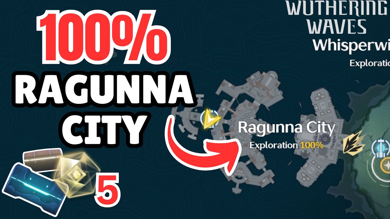 Ragunna City 100% Exploration - All Caskets - | Wuthering Waves - YouTube