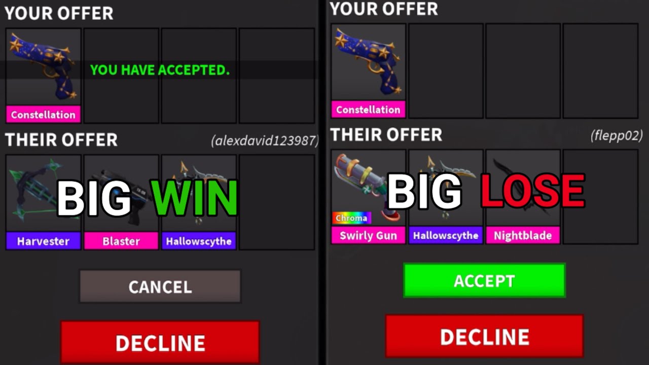 WHAT DO PEOPLE OFFER FOR CONSTELLATION GUN IN MM2??? - YouTube