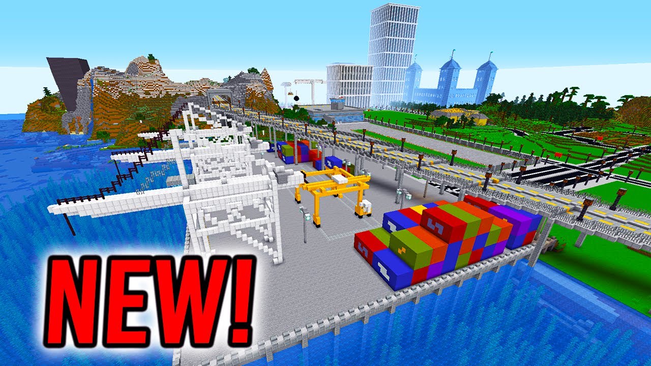 My New HUGE Minecraft Harbour! - YouTube